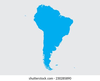 South America Continent Map Country Border: เวกเตอร์สต็อก (ปลอดค่า ...