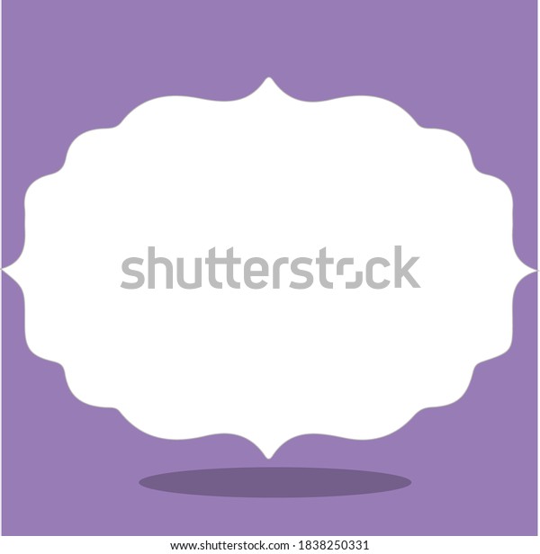 Shape Frame Design Vector Illustration Stock Vector (Royalty Free ...