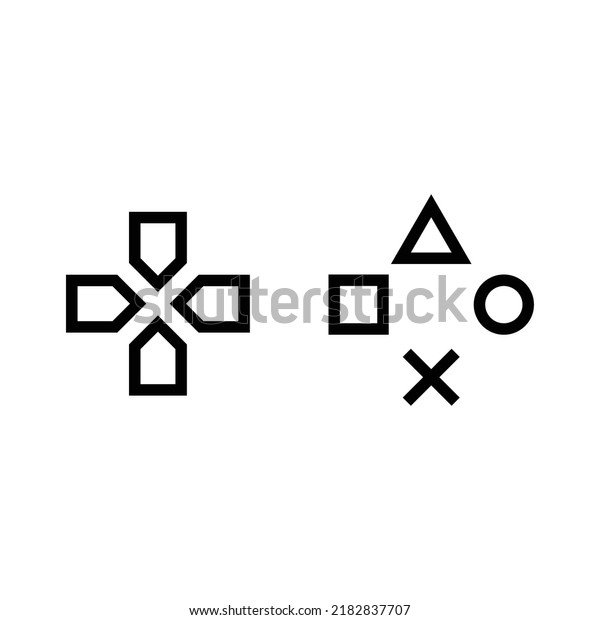 Shape Icon Play Icon Game Icon Stock Vector (Royalty Free) 2182837707 ...