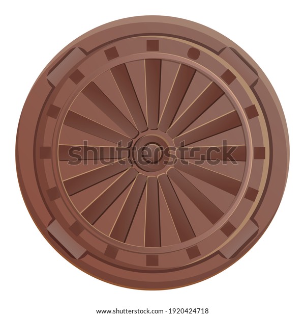 Shape Manhole Icon Cartoon Shape Manhole 库存矢量图（免版税）1920424718 ...