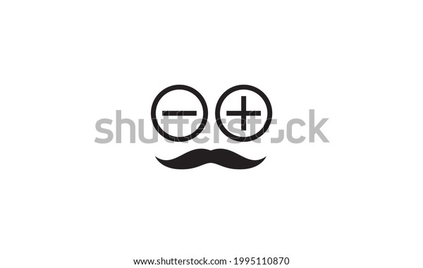 Shape Plus Minus Face Logo Vector Stock Vector (Royalty Free ...