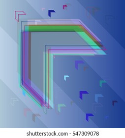 Shape Visual Arrows Stylish Notice Above Stock Vector (Royalty Free ...