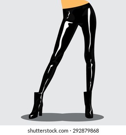Shaped Black Legs Stock Vector (Royalty Free) 292879868 | Shutterstock