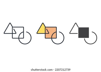 Shapes Icons Symbol Vector Elements Infographic Stock Vector (Royalty ...