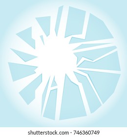 Shards Glass Background Glass Shards Arranged Stock Vector (Royalty ...
