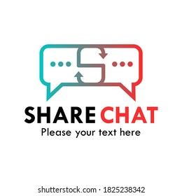 Share Chat Symbol Logo Template Illustration Stock Vector (Royalty Free ...