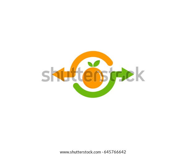 Share Fruit Icon Logo Design Element Stock Vector (Royalty Free) 645766642