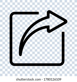 Share Icon Simple Design Share Sign Stock Vector (Royalty Free ...
