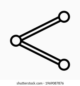Share Icon Vector Connection Symbol Sharing Stock Vector (Royalty Free ...