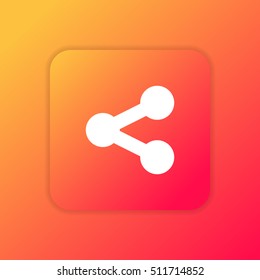 Share Orange Bright App Uiux Icon Stock Vector (Royalty Free) 511714852 ...
