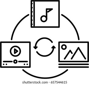 Share Outline Icon Stock Vector (Royalty Free) 657544615 | Shutterstock