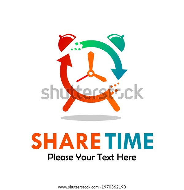 Share Time Logo Template Illustration Stock Vector (Royalty Free ...