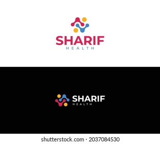 Sharif Health Logo Design Vector Stock Vector (Royalty Free) 2037084530 ...