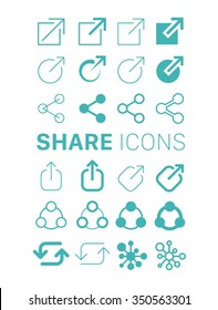Sharing Caring Sharing Icons Collection Stock Vector (Royalty Free ...