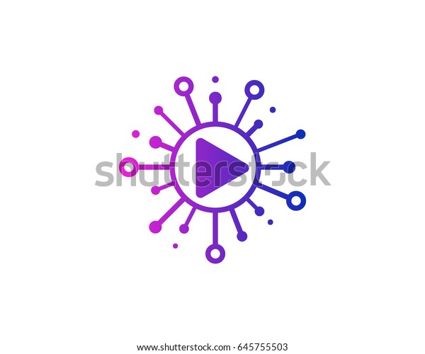 Sharing Video Icon Logo Design Element Stock Vector (Royalty Free ...
