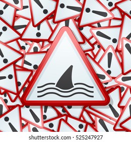 Shark Area Sign Stock Vector (Royalty Free) 525247927 | Shutterstock