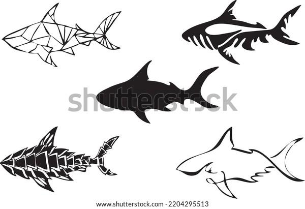 Shark Graphic Stylized Vector Image Shark Stock Vector (Royalty Free ...
