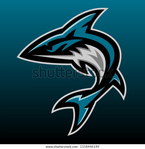 Shark Mascot Logo Stock Vector (Royalty Free) 1318446149 | Shutterstock