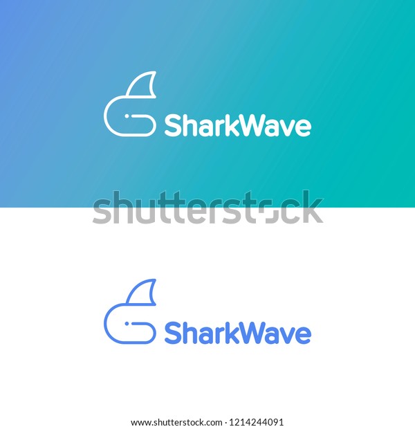 Shark Outline Logo Vector Isolated Simple Stock Vector (Royalty Free ...