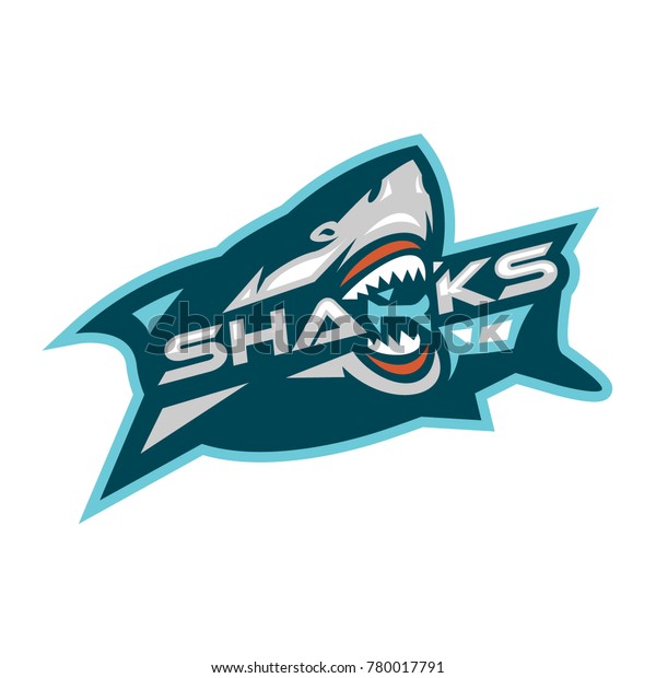 Sharks Bite Mascot Logo เวกเตอร์สต็อก (ปลอดค่าลิขสิทธิ์) 780017791