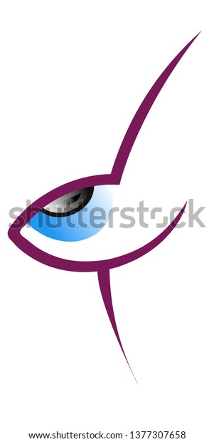 Sharp Eye Illustration Darkness Stock Vector (Royalty Free) 1377307658 ...
