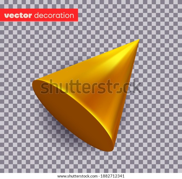 Sharp Geometric Cone Cast Volumetric Realistic Stock Vector (Royalty ...
