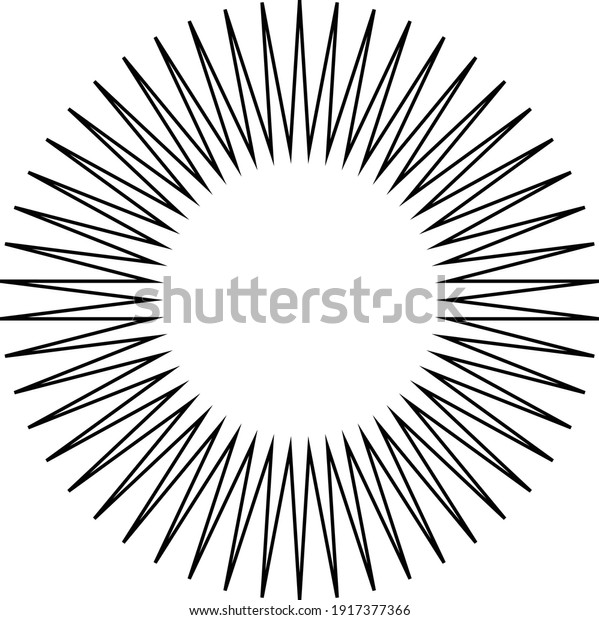Sharpe Spikes Burst Circle Vector Image Stock Vector (Royalty Free ...