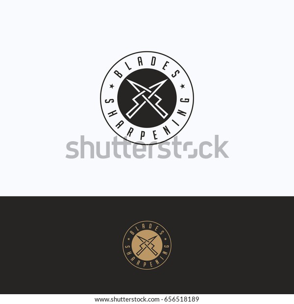 Sharpening Service Logo S Letter Sharpening Stock Vector (Royalty Free ...