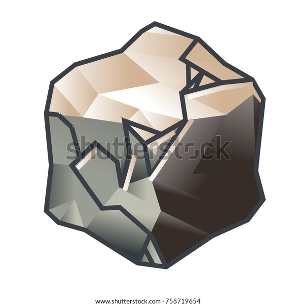 Shattered Stone Icon: เวกเตอร์สต็อก (ปลอดค่าลิขสิทธิ์) 758719654 ...