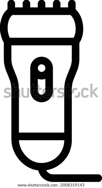 Shave White Background Shave Symbol Professtion Stock Vector (Royalty ...