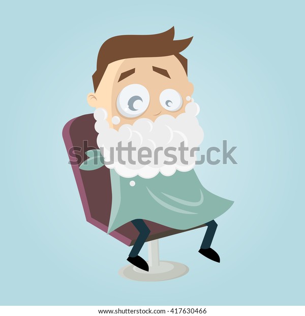 Shaving Cream Cartoon Man Stock Vector (Royalty Free) 417630466 ...