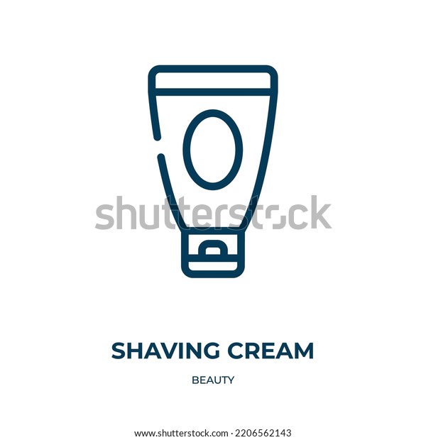 Shaving Cream Icon Linear Vector Illustration Stock Vector (Royalty ...