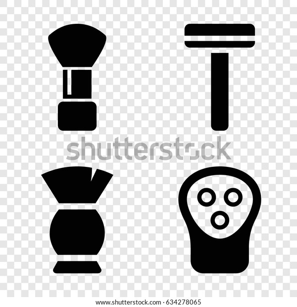Shaving Icons Set Set 4 Shaving Stock Vector (Royalty Free) 634278065 ...