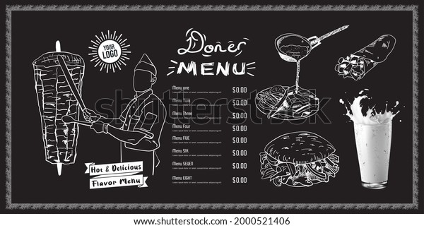2,513 Shawarma Menu Design Images, Stock Photos & Vectors | Shutterstock