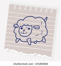 Sheep Doodle Stock Vector (Royalty Free) 676305004 | Shutterstock