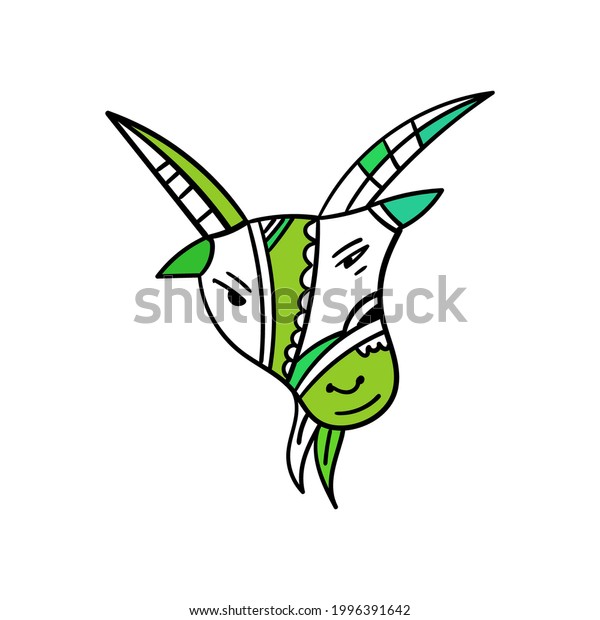 Sheep Icon Doodle Cubism Style Stock Vector (Royalty Free) 1996391642 ...