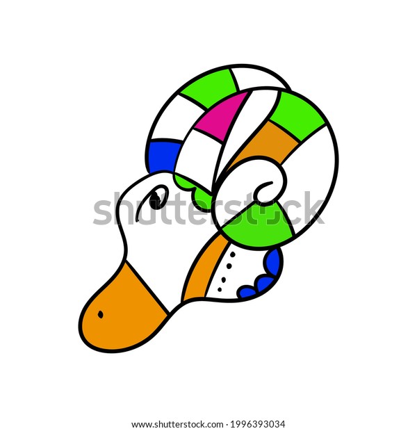 Sheep Icon Doodle Cubism Style Stock Vector (Royalty Free) 1996393034 ...