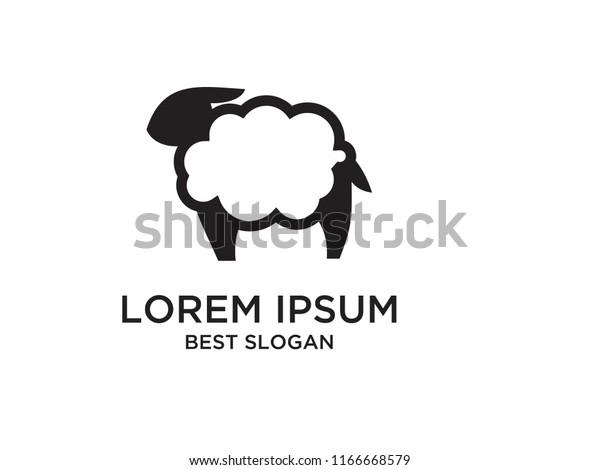 Sheep Logo Icon Designs Stock Vector (Royalty Free) 1166668579 ...