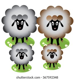 Sheep Vector Illustrator: vector de stock (libre de regalías) 367592348 ...