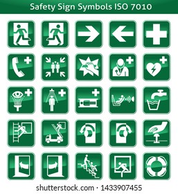 Collection Green Health Safety Signs 库存矢量图（免版税）522113386 | Shutterstock