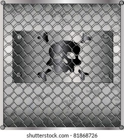Sheet Metal Behind Bars Stock Vector (Royalty Free) 81868726 | Shutterstock