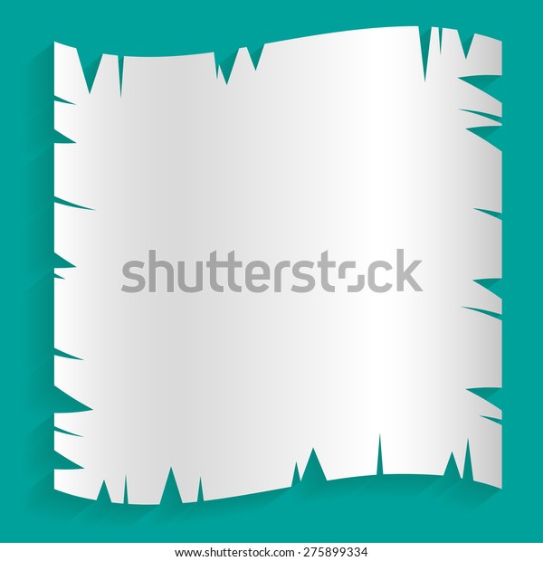 Sheet Old Cartoon Torn Paper Stock Vector (Royalty Free) 275899334 ...
