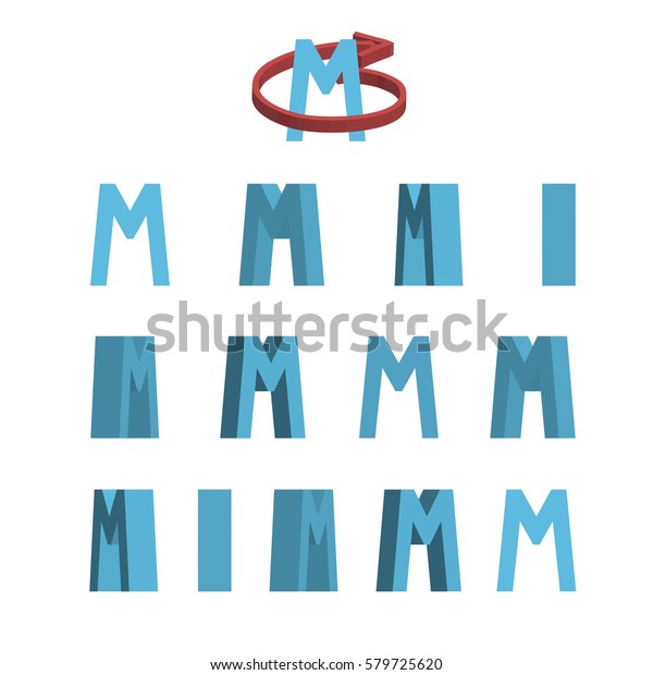 Sheet Sprites Rotation Cartoon 3d Letter: vetor stock (livre de ...