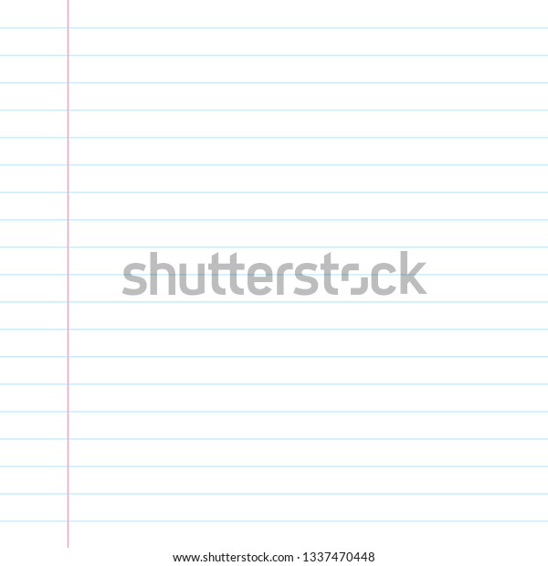 Sheet White Striped Paper Left Margin Stock Vector (Royalty Free ...
