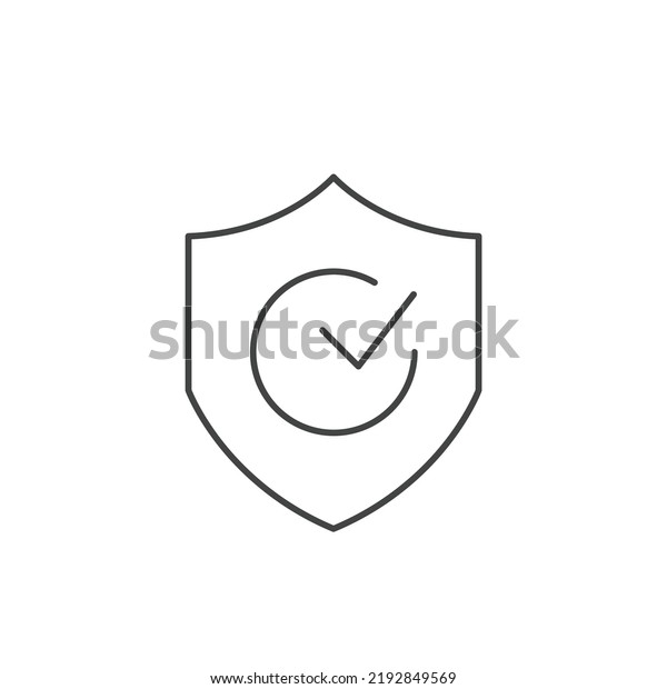 Sheild Check Mark Icons Symbol Vector Stock Vector (Royalty Free ...
