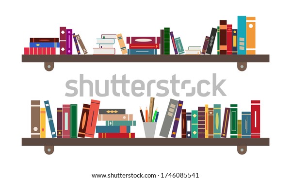 10,410 Bookshelf Cartoon Stock Vectors, Images & Vector Art | Shutterstock