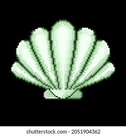 Shell Icon Pixel Art Clam Pixel Stock Vector (Royalty Free) 2051904362 ...