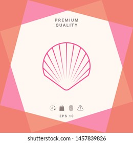 Shell Line Symbol Icon Logo Stock Vector (Royalty Free) 1457839826 ...