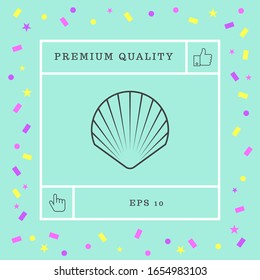 Shell Line Symbol Icon Logo Stock Vector (Royalty Free) 1613481817 ...