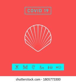 Shell Line Symbol Icon Logo Stock Vector (Royalty Free) 1689479563 ...